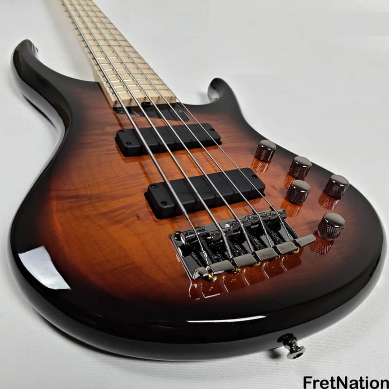 MTD Kingston Z5 5-String Bass w/ Barolini Upgrade Sunburst | Reverb