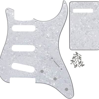 SSS 8 Hole ST Guitar Pickguard Backplate Tremolo Cavity Cover | Reverb
