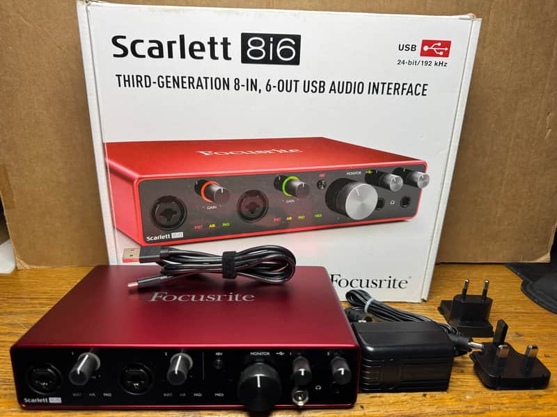 Focusrite Scarlett 8i6 3rd Generation USB-C Audio Interface | Reverb