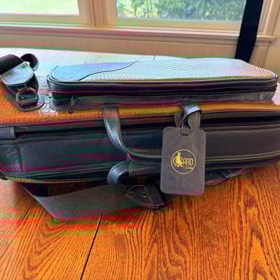 Gard Elite Series Navy Blue Leather/Brown Crocodile Single | Reverb