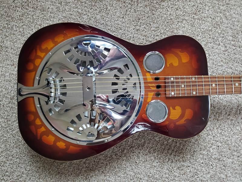 Vintage 1983 Dobro model 66B Rare Round neck Sandblasted | Reverb