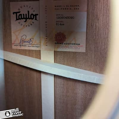 Taylor 2024 314ce V-Class Bracing Grand Auditorium Acoustic | Reverb