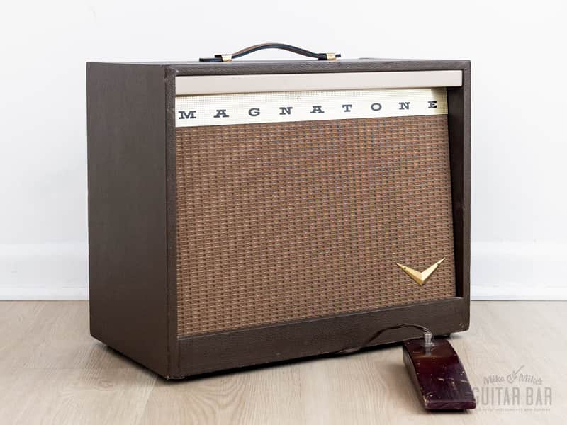 1957 Magnatone Custom 213 Troubadour Vintage Tube Amp 1x12 w/ | Reverb