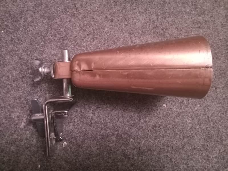 Unknown Cowbell 60s - Copper W/ Mount | Reverb
