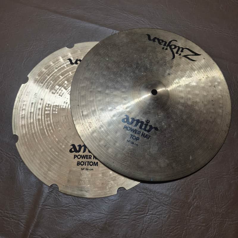 Zildjian 14" Amir Power Hat Hi-Hat Cymbals (Early–Mid 1980s) | Reverb