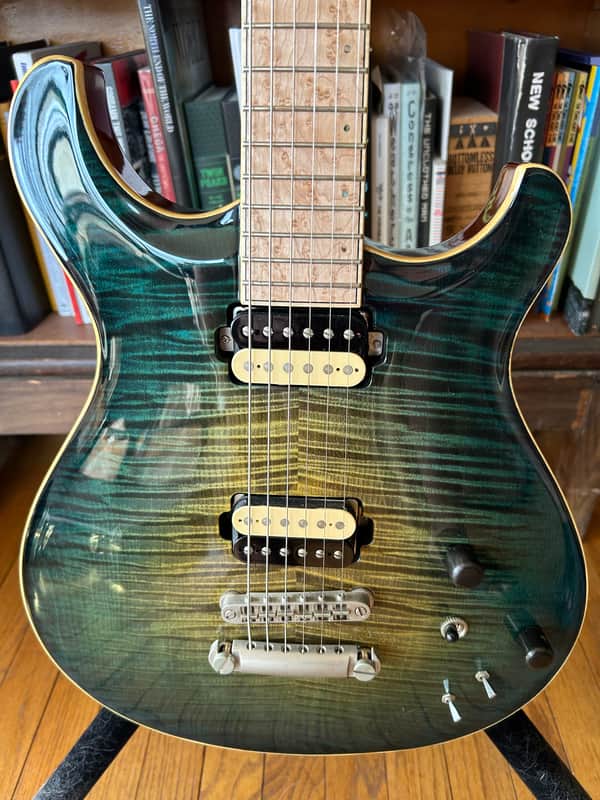 Artinger Chambered solid double cut 2016 - Teal Burst | Reverb