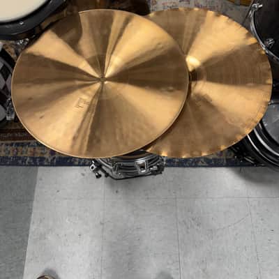 Paiste 404 14” Sound Edge Hi hats Brown Label | Reverb
