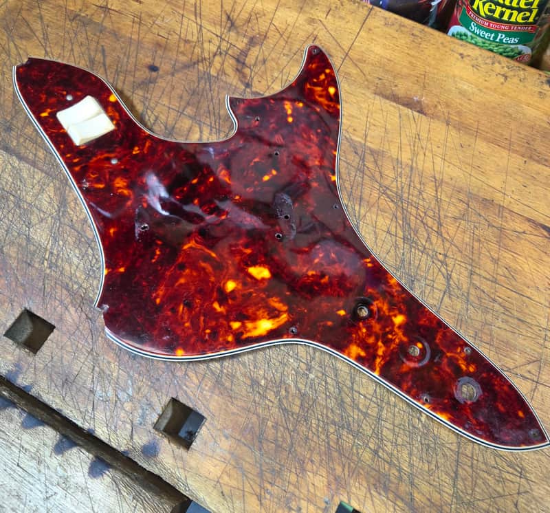 Vintage RARE 1966 Harmony H25 Bass Guitar Pickguard with | Reverb