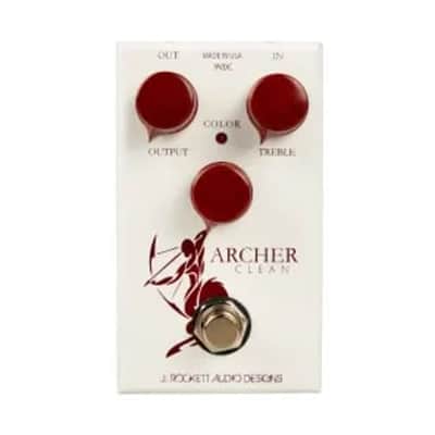 J. Rockett Archer Clean Boost Effects Pedal With Box - White | Reverb