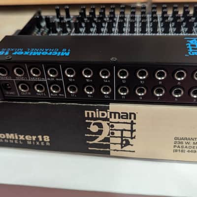 Midiman Micromixer 18 w/ original box, manual and PSU | Reverb