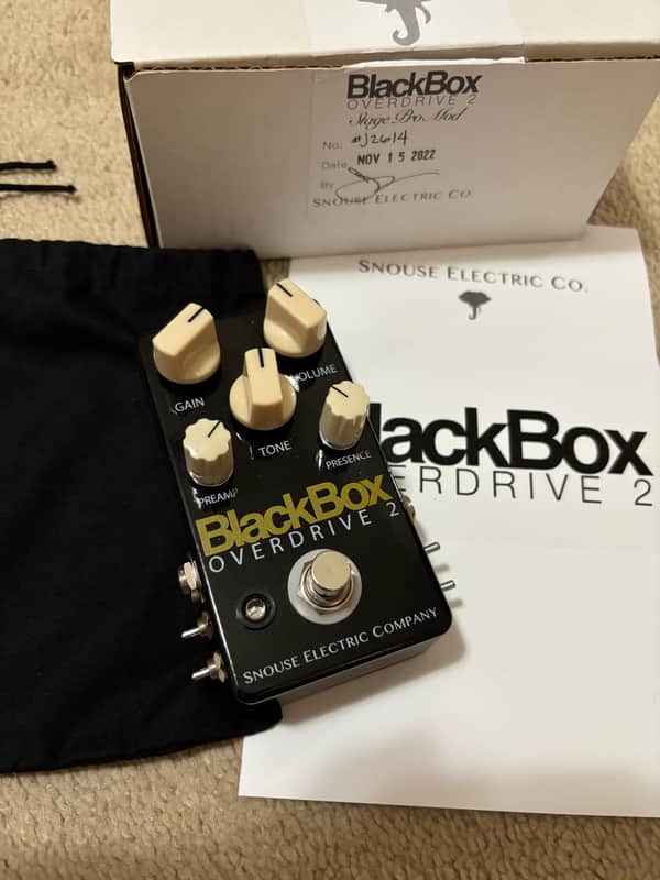 Snouse Electric Co. BlackBox Overdrive 2 Stage Pro Mod | Reverb