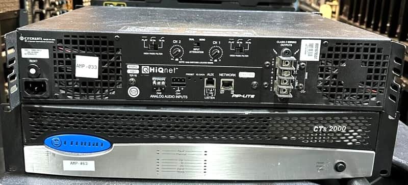 Crown CTS 2000 2 W/ IQ-PIP-LITE CARD Channel Power Amp (One) | Reverb