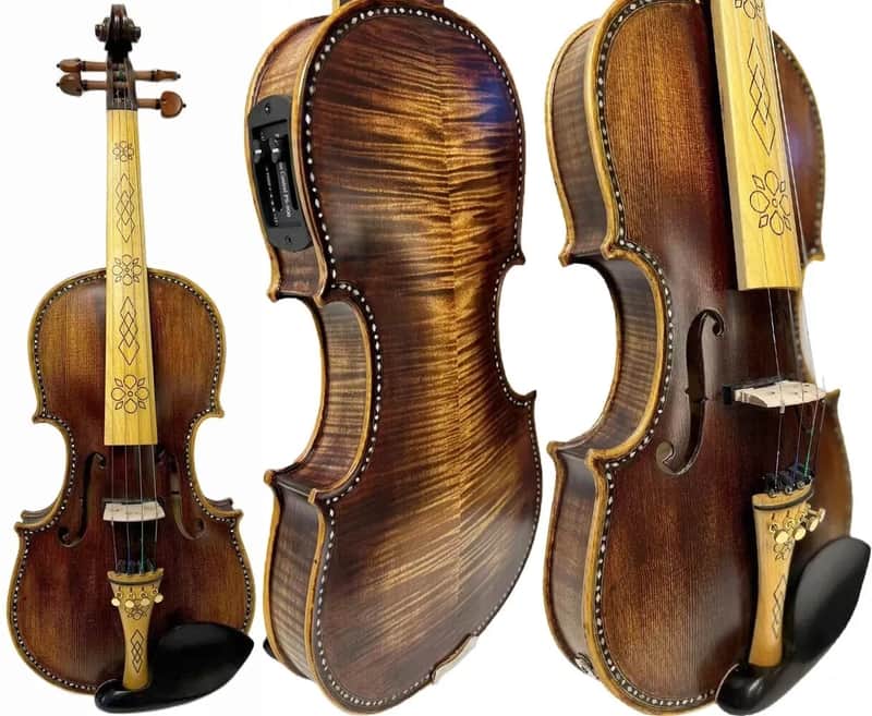 SONG Left Hand Violin 4/4,Inlay shell purfling,Good Sound, | Reverb