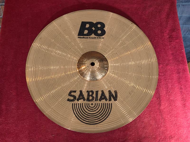 Sabian 16" B8 Medium Crash Cymbal | Reverb