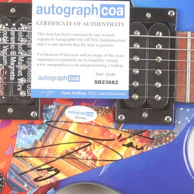 Steve Perry Autographed Custom "Journey: Escape" Graphics | Reverb