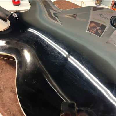 Epiphone Riviera 2001 - RARE COLOR - Ebony (Black) - Upgraded | Reverb