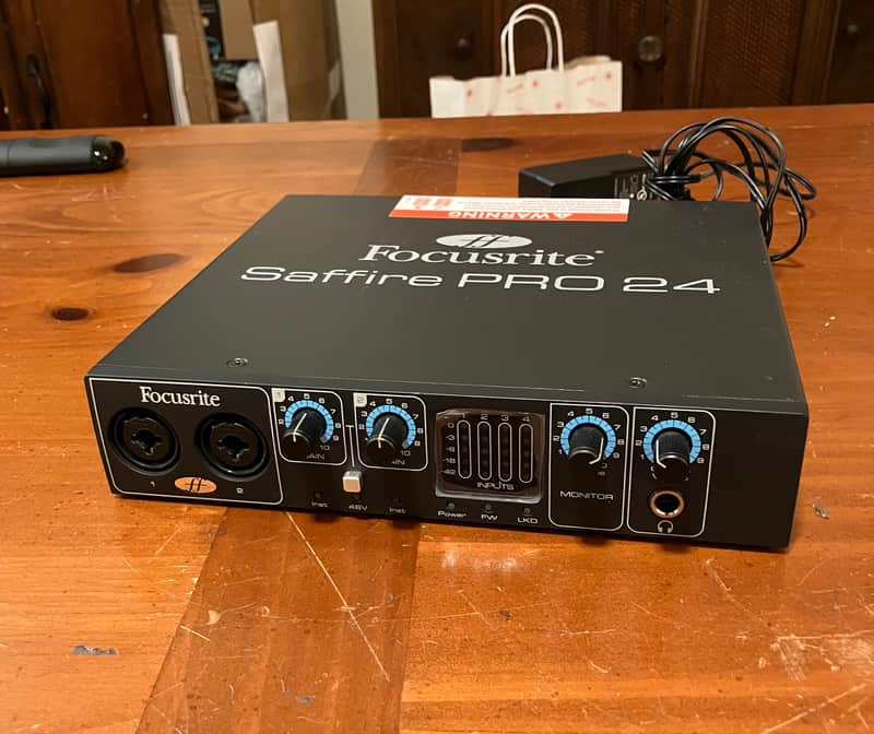 Focusrite Saffire Pro 24 Firewire Audio Interface 2000s Black | Reverb
