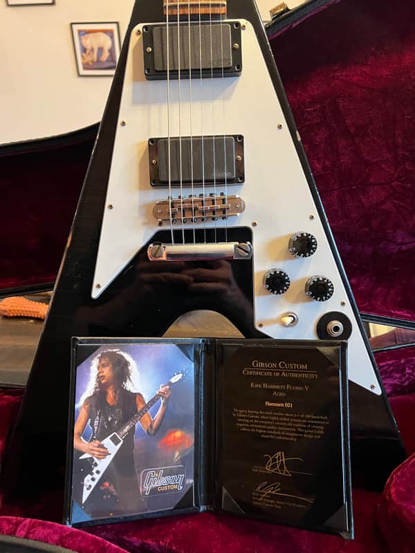 Gibson Custom Shop Kirk Hammett Signature Flying V (Aged) | Reverb