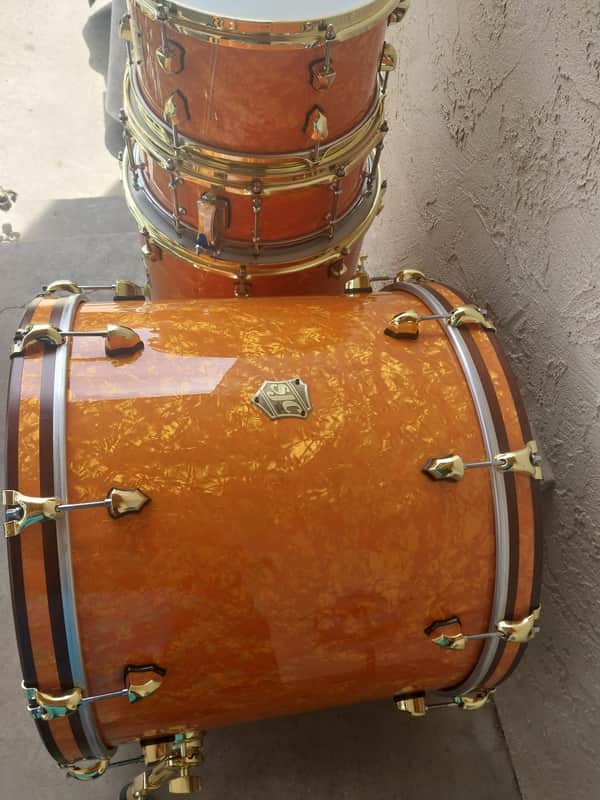 SJC Custom 2015 - Orange vintage pearl | Reverb