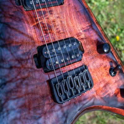 Victum Guitars Verus Lucifer 2021 Trans Red/Back burst | Reverb