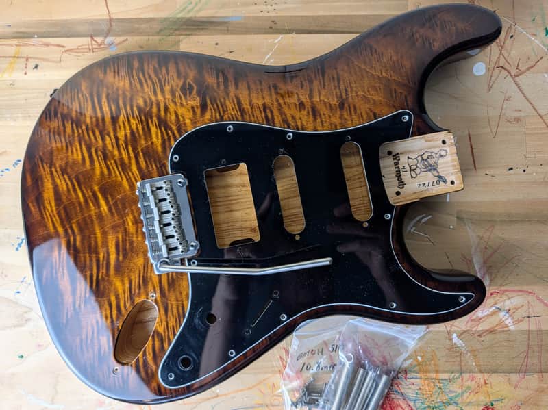 Warmoth Stratocaster - Brown Dye | Reverb