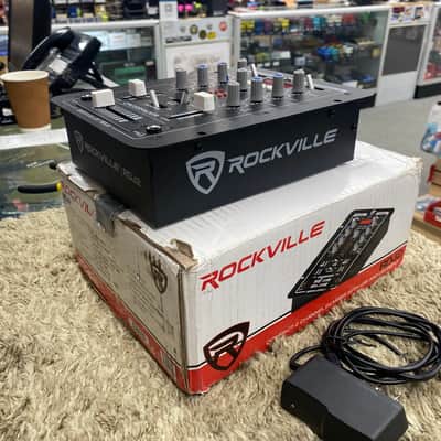 Rockville RDJ2 2 Channel DJ Mixer with USB, Cue Monitor, | Reverb
