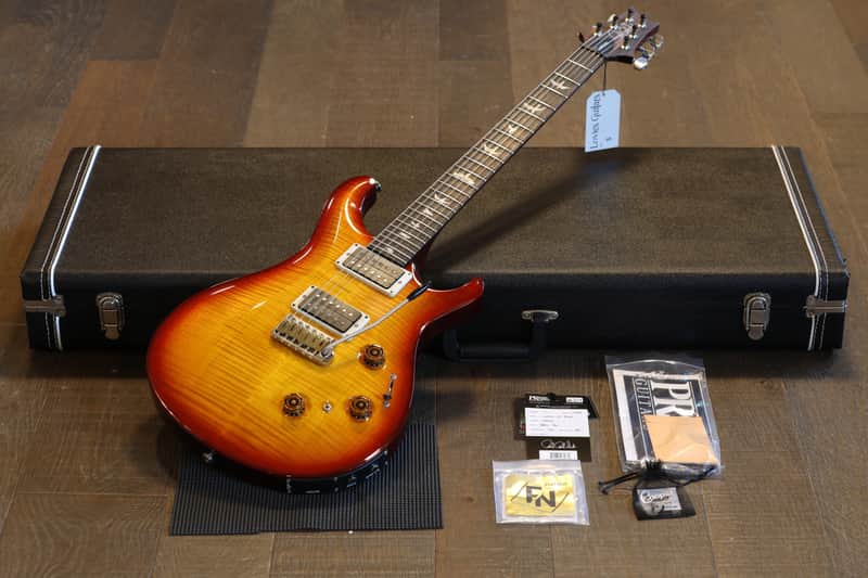 Minty! 2020 PRS Custom 24 Piezo Electric Guitar Sunburst + | Reverb