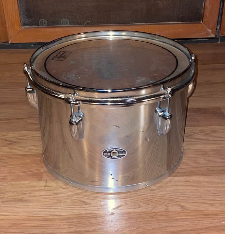 Vintage Slingerland 12" Concert Tom Drum - Chrome - 3 Ply | Reverb