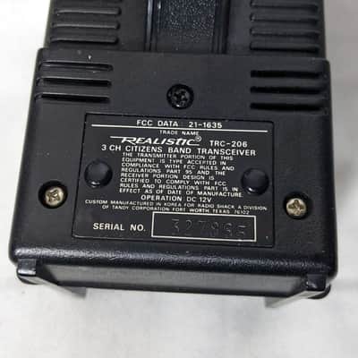 Realistic TRC-206 Walkie Talkie 3 Watt 3 Channel Transceiver | Reverb