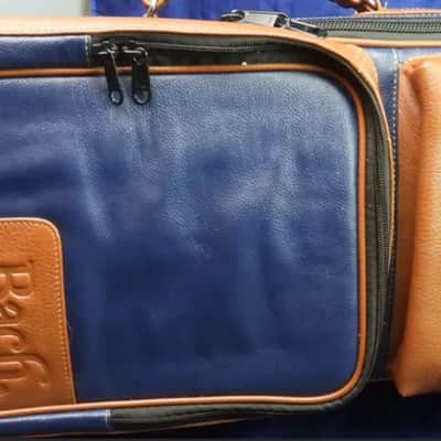Bach Double trumpet leather gig bag/case - Leather | Reverb