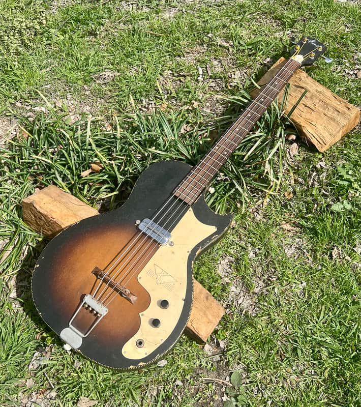 Vintage 1960’s Kay K 59 K5915 Bass Guitar - Tobacco Burst | Reverb