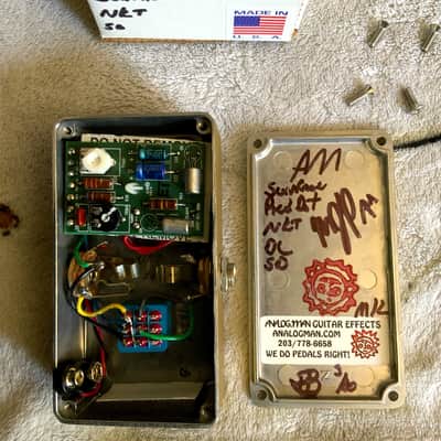 Analogman Sun Face Fuzz NKT Red Dot w/ Sundial | Reverb