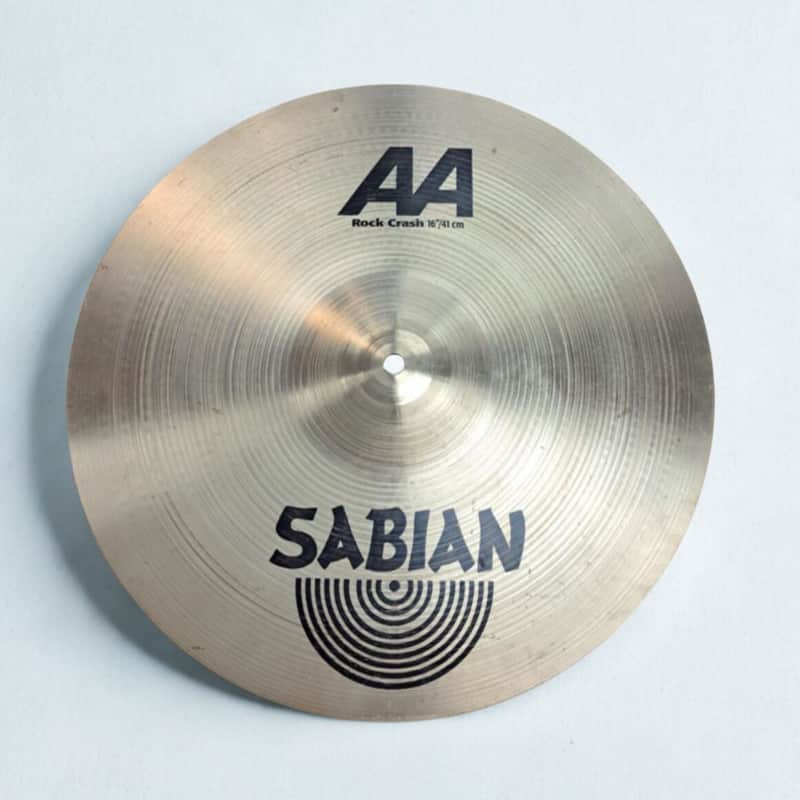 Sabian 16" AA Rock Crash Cymbal 2002 - 2018 - Natural | Reverb