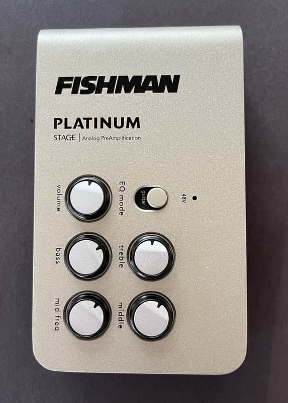 Fishman Platinum Stage Analog Acoustic Guitar Preamp Pedal | Reverb