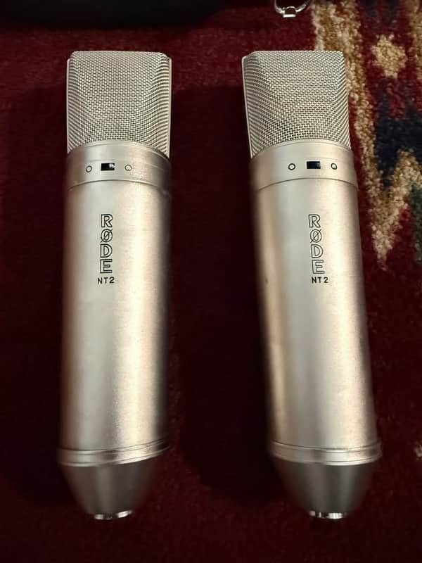2 RODE NT2 Large Diaphragm FET Condenser Microphone 1990s - | Reverb