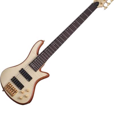 Schecter Stiletto Custom-6 Electric Bass Gloss Natural | Reverb