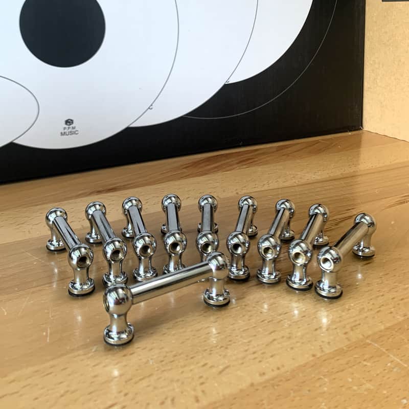 10 Tube Lugs 2" for Bass Drum, Solid Brass in Chrome Finish | Reverb