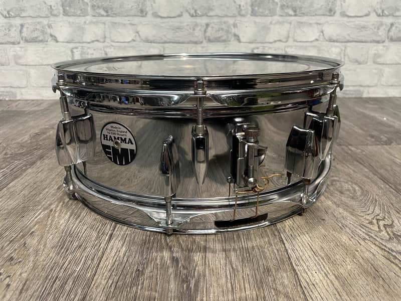 Hamma EMI 14” x 5.5” Steel Shelled 8 Lug Snare Drum #SN127 | Reverb