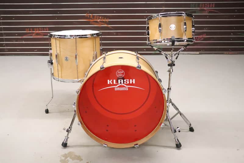 Klash Custom Drum Kit 3pc Set 22/16/12" Nordic Maple Shells | Reverb