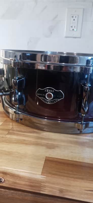 Tama Superstar Hyperdrive Snare Drum dark mocha fade | Reverb