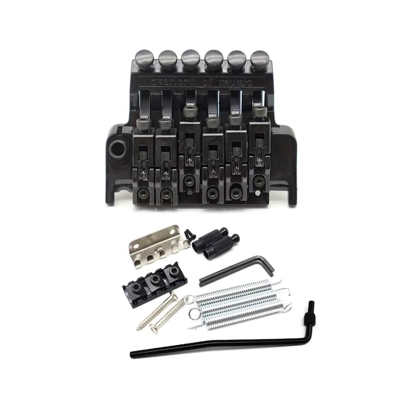 Black Guitar Double Locking Bridge Tremolo System | Reverb Canada