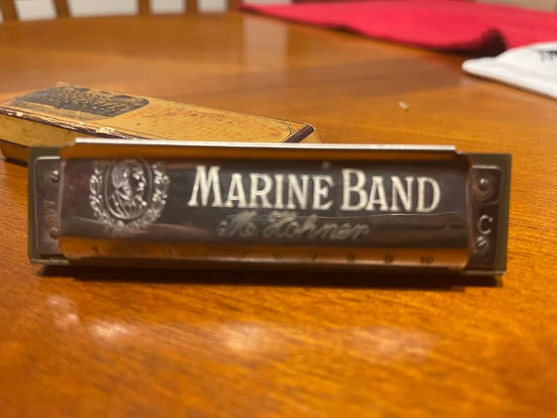 Vintage Hohner Marine Band 1896 Harmonica w/ | Reverb Australia
