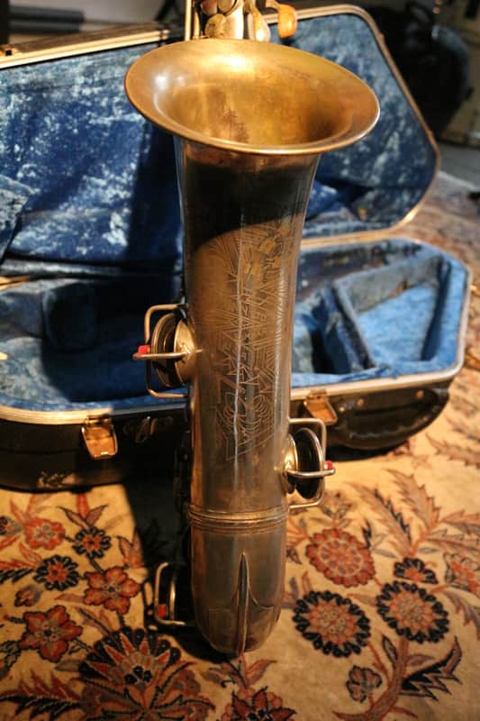 Conn Transitional - Art Deco - Tenor Saxophon versilbert, | Reverb