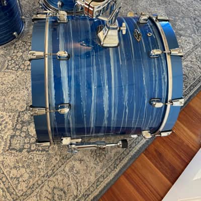 5 Piece Tama Starclassic Walnut Birch in Ocean Blue Ripple | Reverb