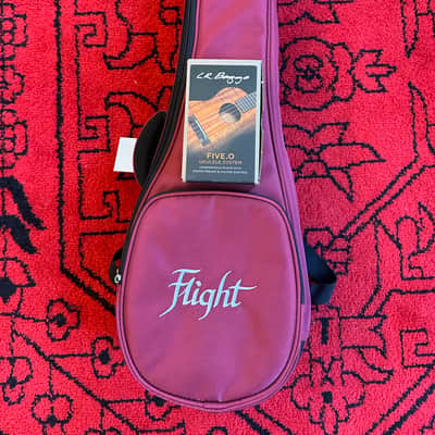 Flight Comet EQ-A Blue Tenor Ukulele - Solid Mango and Flame | Reverb