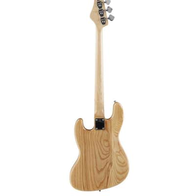 Austin Classic Double Cutaway Bass – Natural - AJB300N | Reverb