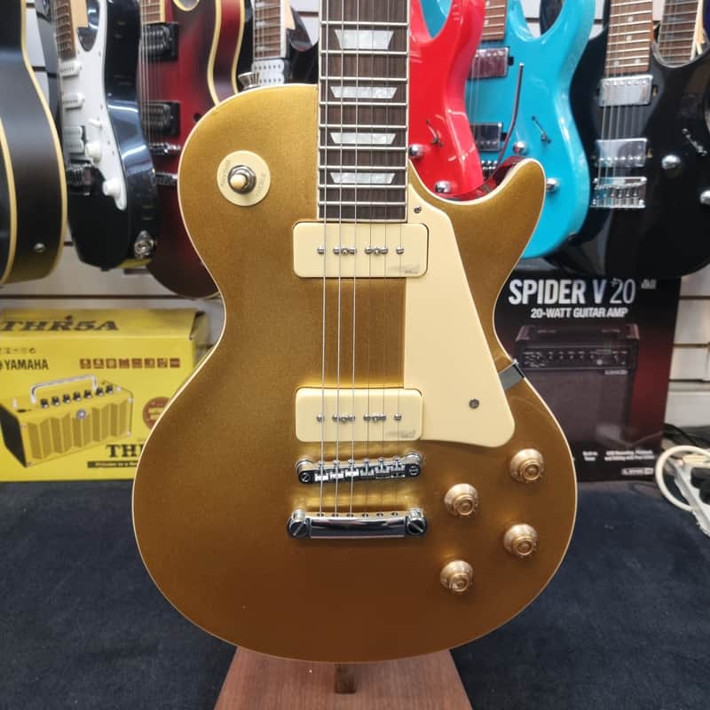 Faircloth Les Paul with P90s - Gold Sparkle | Reverb