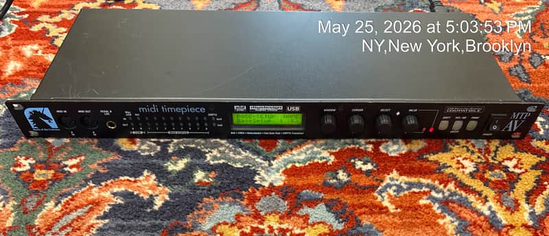 MOTU MIDI Timepiece MTP AV USB MIDI Interface 2000s - Black | Reverb