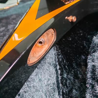 2007 ESP Alexi Laiho ARROW HEAD Black with Yellow Stripe, | Reverb