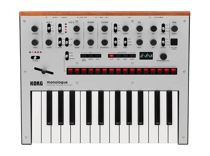Korg Monologue Analog Keyboard Synthesizer (Silver) [DEMO] | Reverb